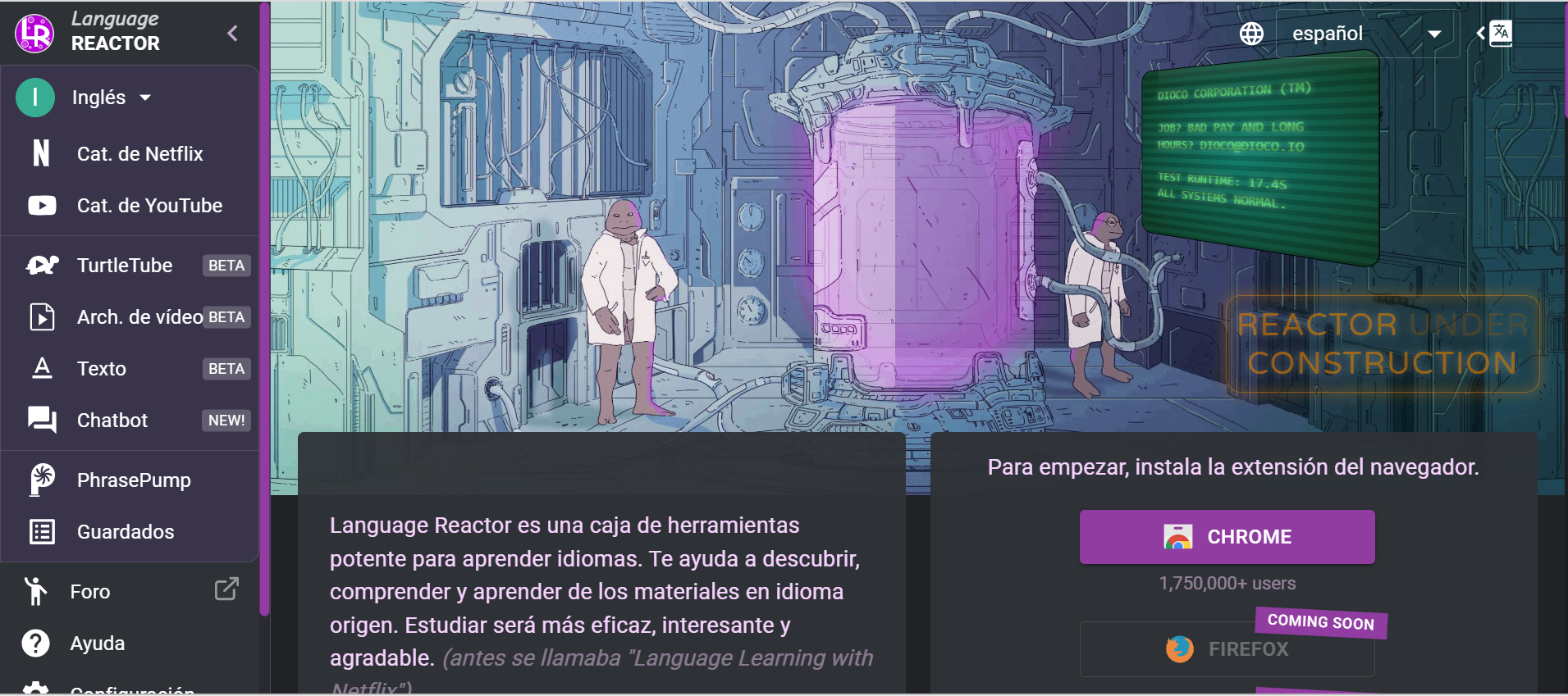 Language Reactor: aprender idiomas en Netflix y YouTube- ImpulsaT